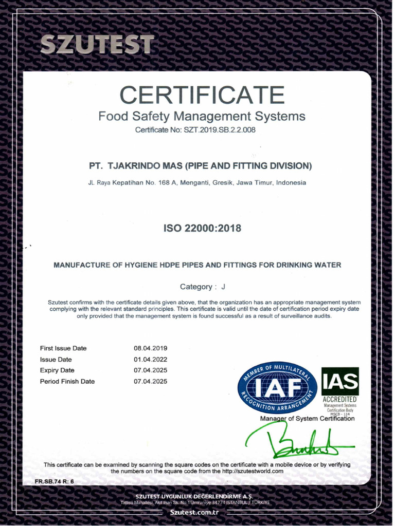 Iso 22000 2005 | PDF