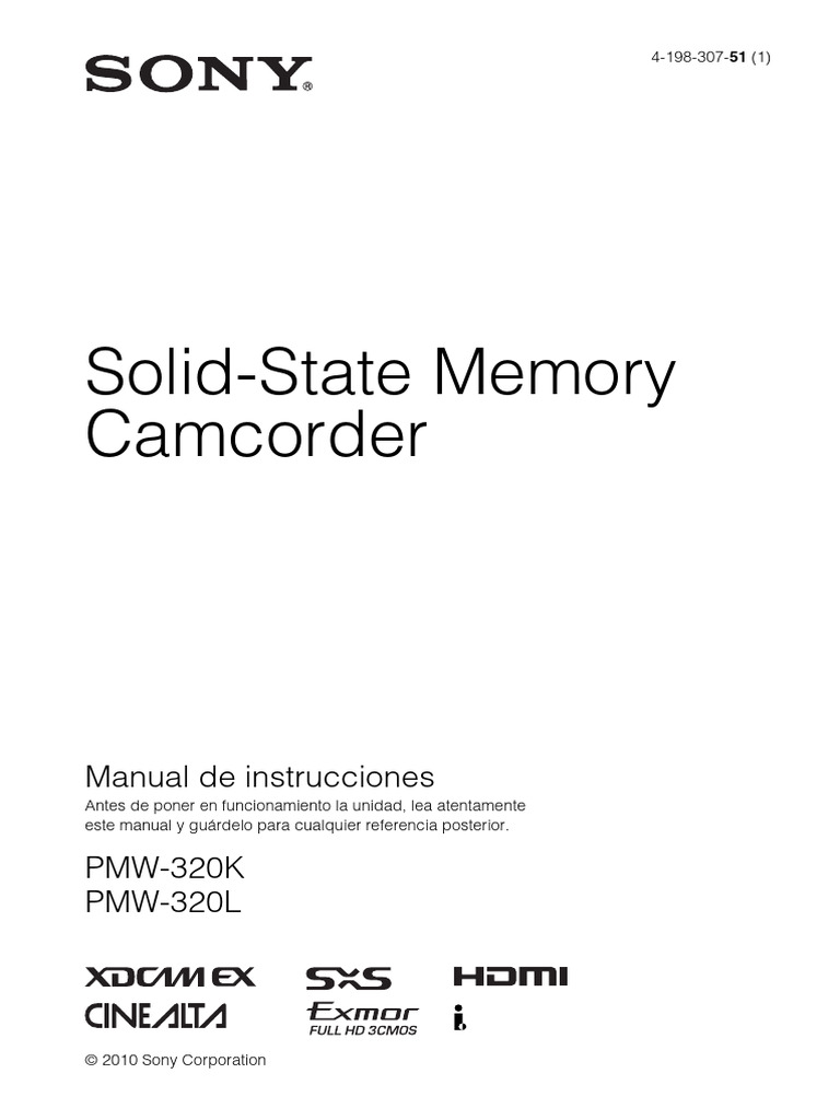 CamCoder PMW320K | PDF