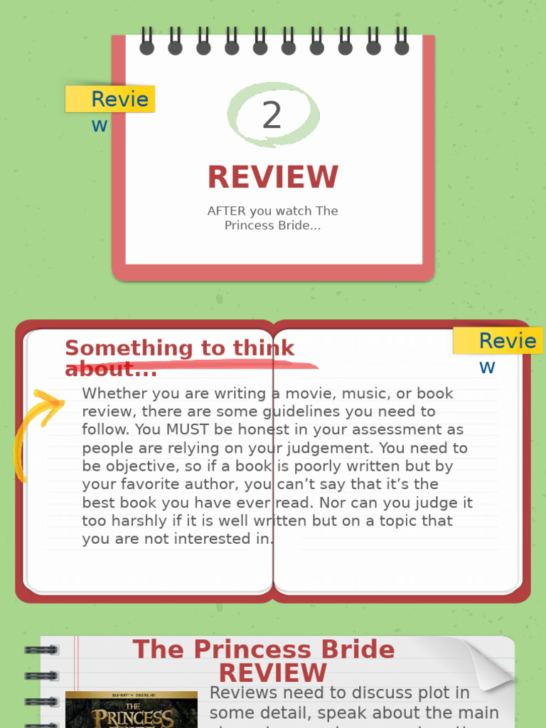 Princess Bride Movie Review TPT | PDF