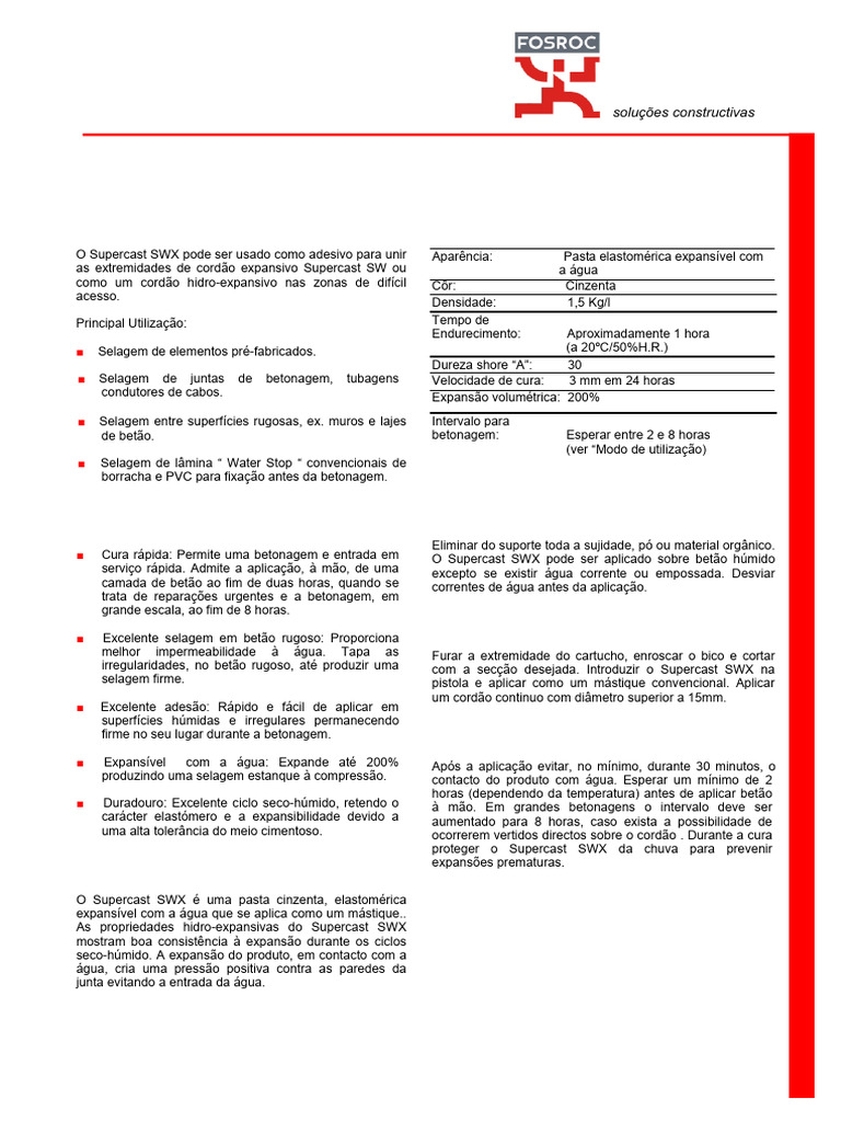 Supercast SWX-PT - Jul06 | PDF