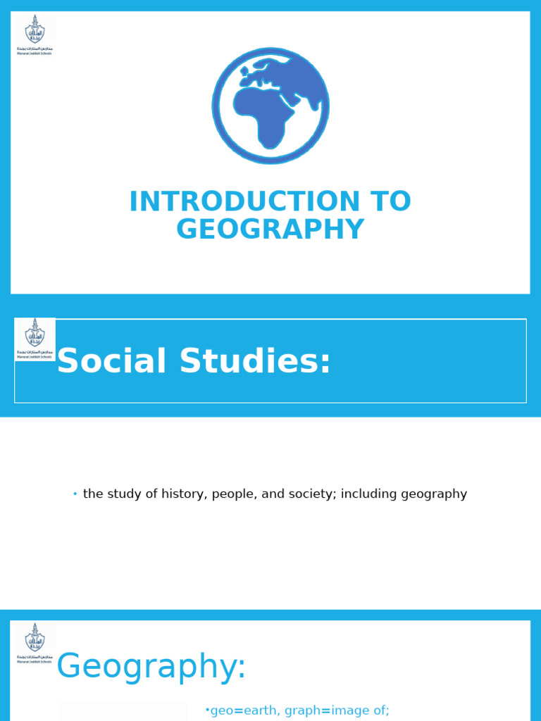 Geography Introduction | PDF