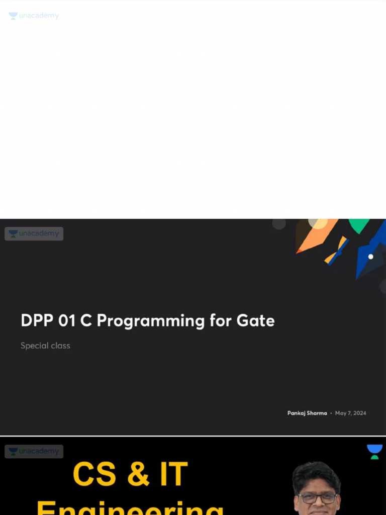 DPP 01 C Programming For Gate With Anno | PDF