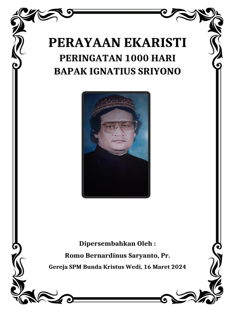 1000 Hari Pakdhe Sriyono | PDF
