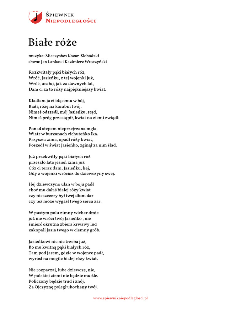 Biale Roze Tekst | PDF