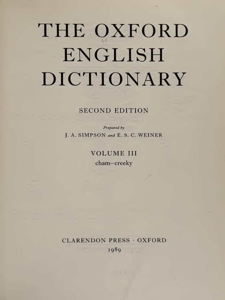 Oed 1989 | PDF