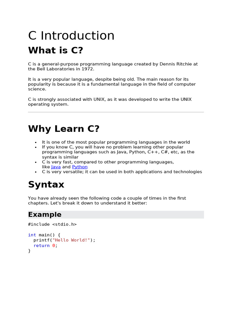 C Language | PDF C Language | PDF