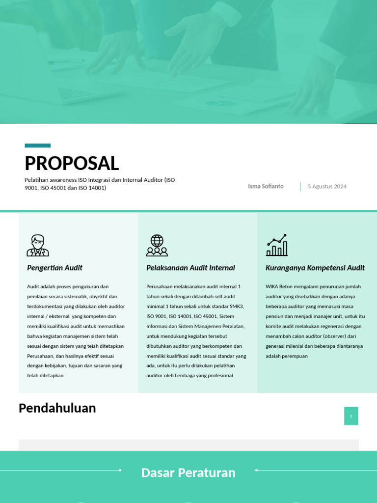 ISO Auditor Training Proposal | PDF