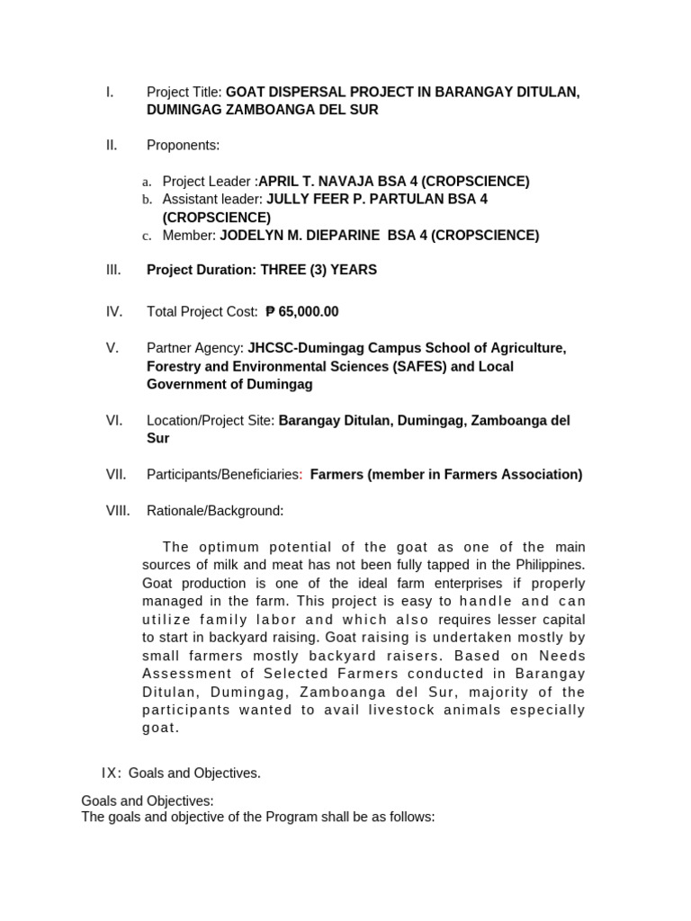 Survey Proposal AgExt. 402 | PDF