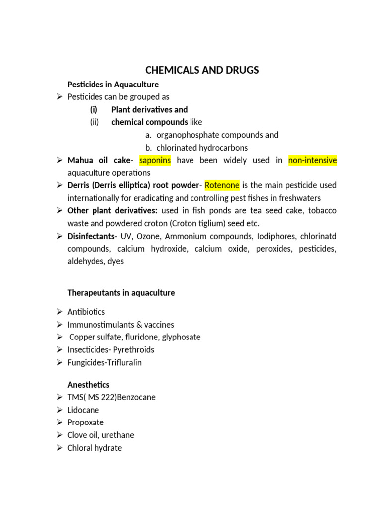 Piscicide | PDF