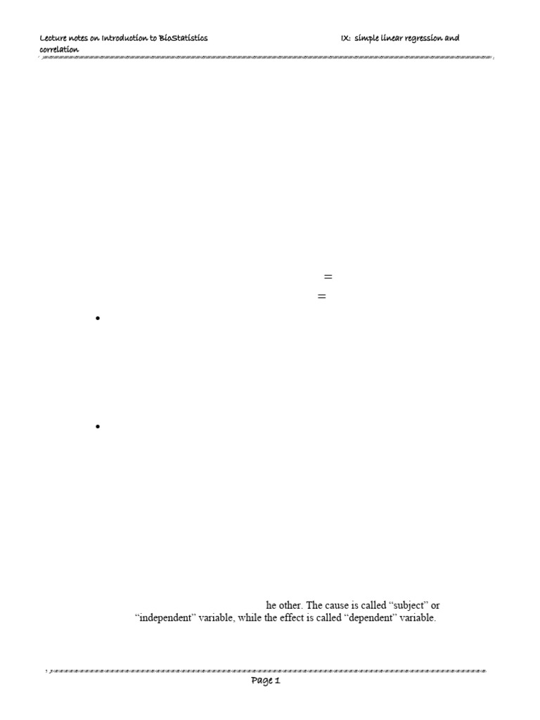 Simple Linear Regression | PDF