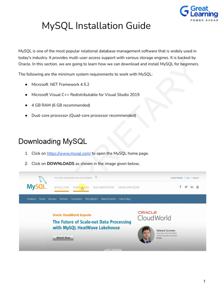My SQL Installation | PDF