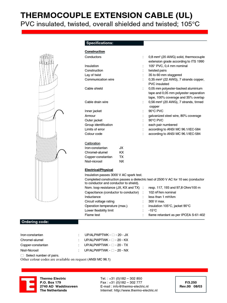 Cable Spec | PDF