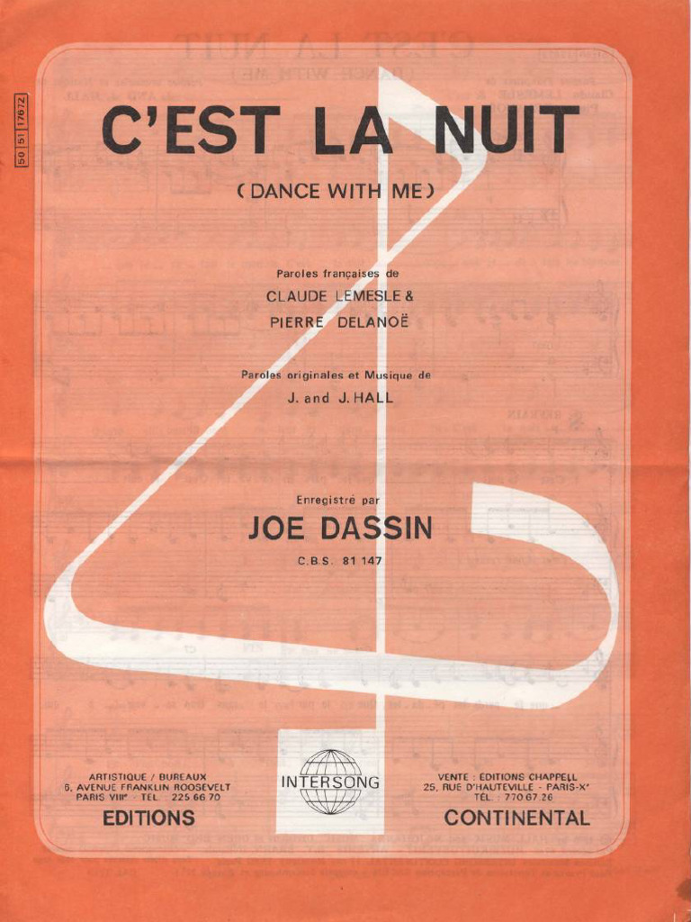 Dassin - C'Est La Nuit | PDF
