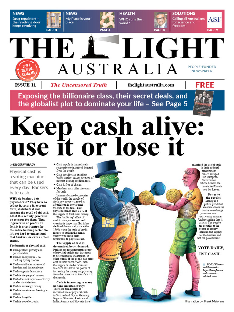 Issue 11 THE LIGHT NEWSPAPER | PDF | Cash | World Economic Forum