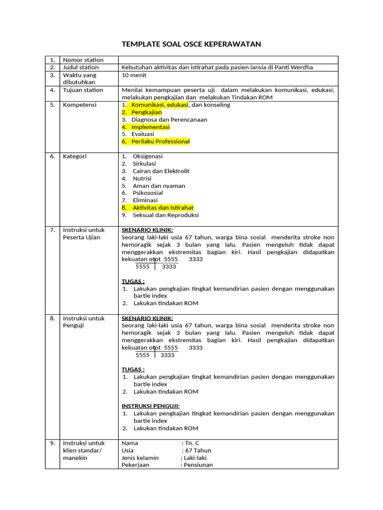 Bu Ipah Review - Soal Gero - Aktifitas & Istirahat - ROM | PDF