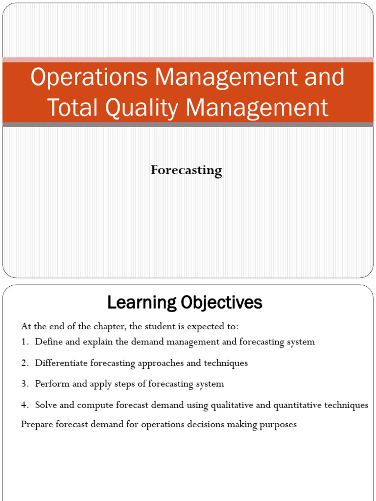 Forecasting | PDF