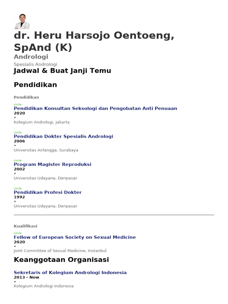 Dokter Andro Spesifik | PDF