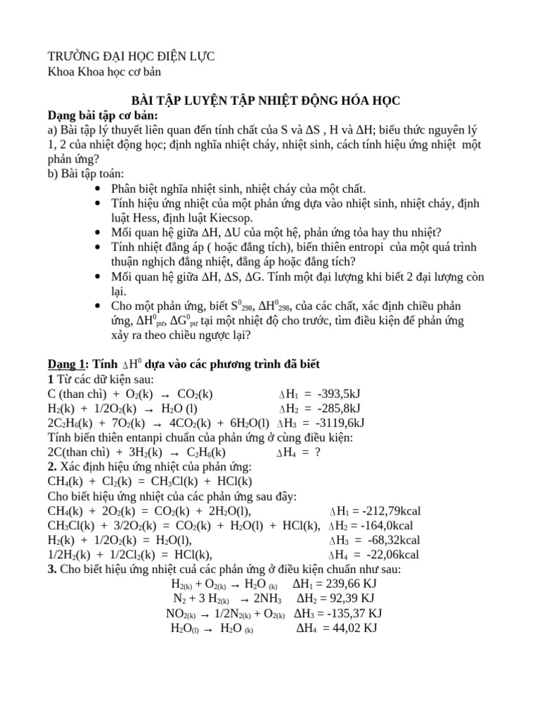 Bai Tap Luyen Tap NDHH | PDF