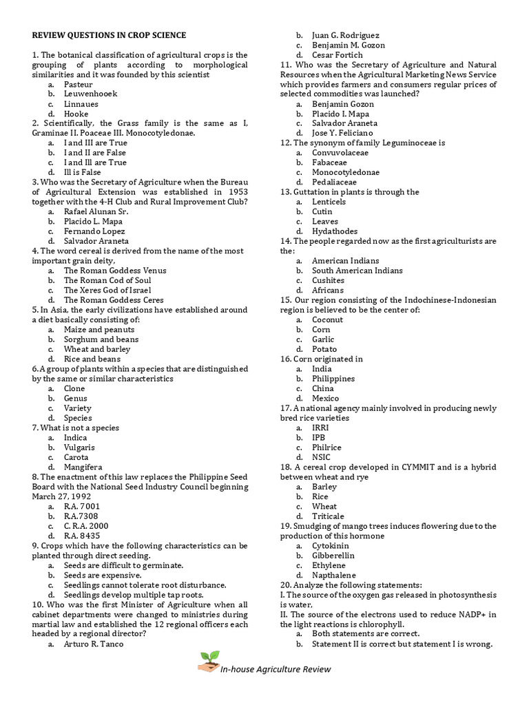 Crop Science. | PDF Crop Science. | PDF