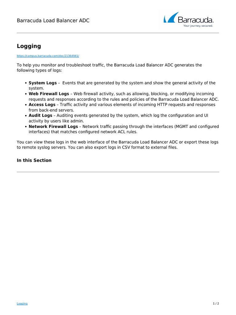 Logging | PDF