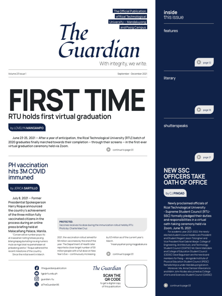 The Guardian Publication Vol. 23 | PDF | Elections | Democracy