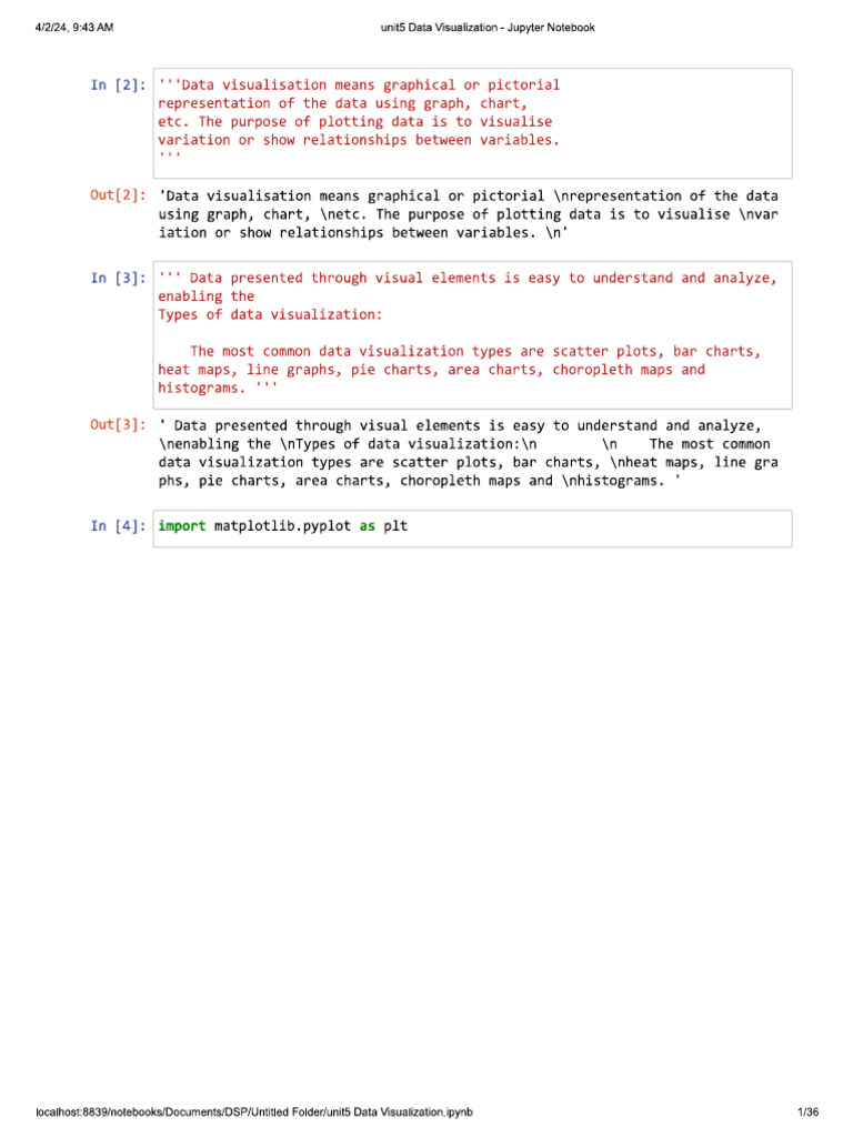 Data Visualization | PDF