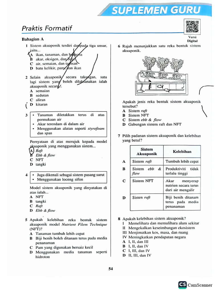 Latihan f2 Bab Akuaponik | PDF