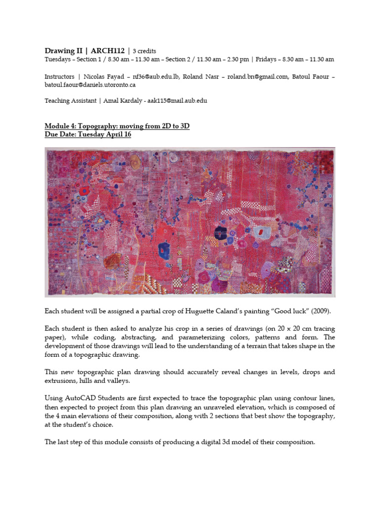 Drawingii Module 4 | PDF