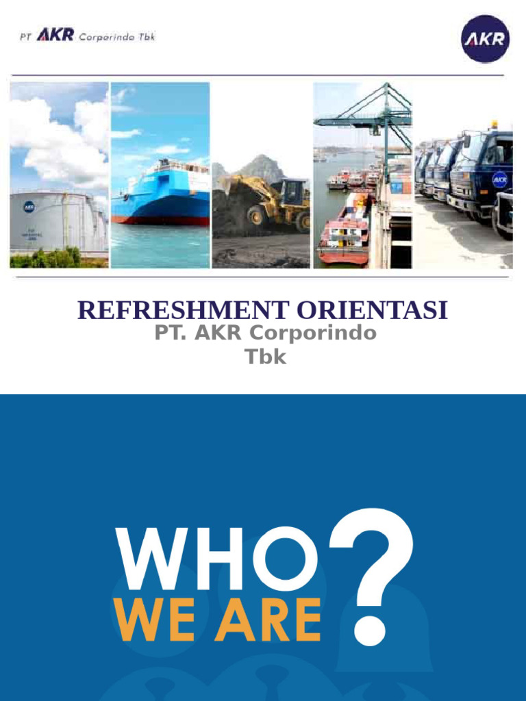 Sosialisasi AKR Visi-Misi-Values-Strategi - 5K | PDF