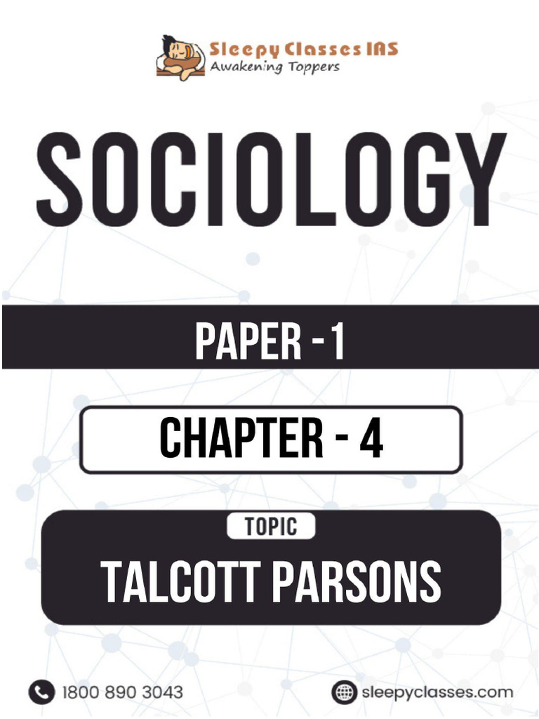 Talcott Parsons Complete | PDF