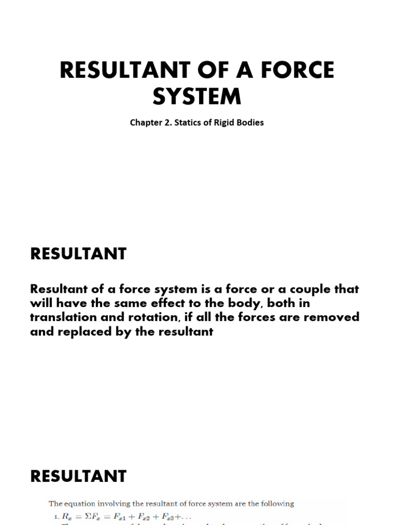 Statics. Module 1 | PDF