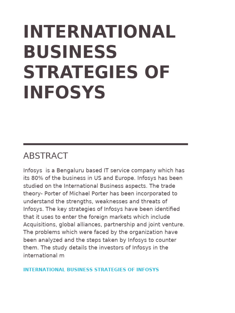 International Business Strategies | PDF