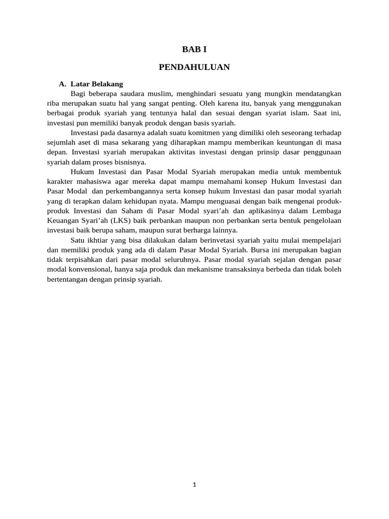 Makalah Investasi PAK FIRDAUS | PDF | Bisnis | Hukum