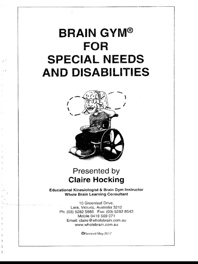 Brain Gym For Special Needs and Disabilities | PDF