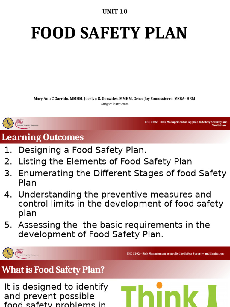 Food Safety | PDF