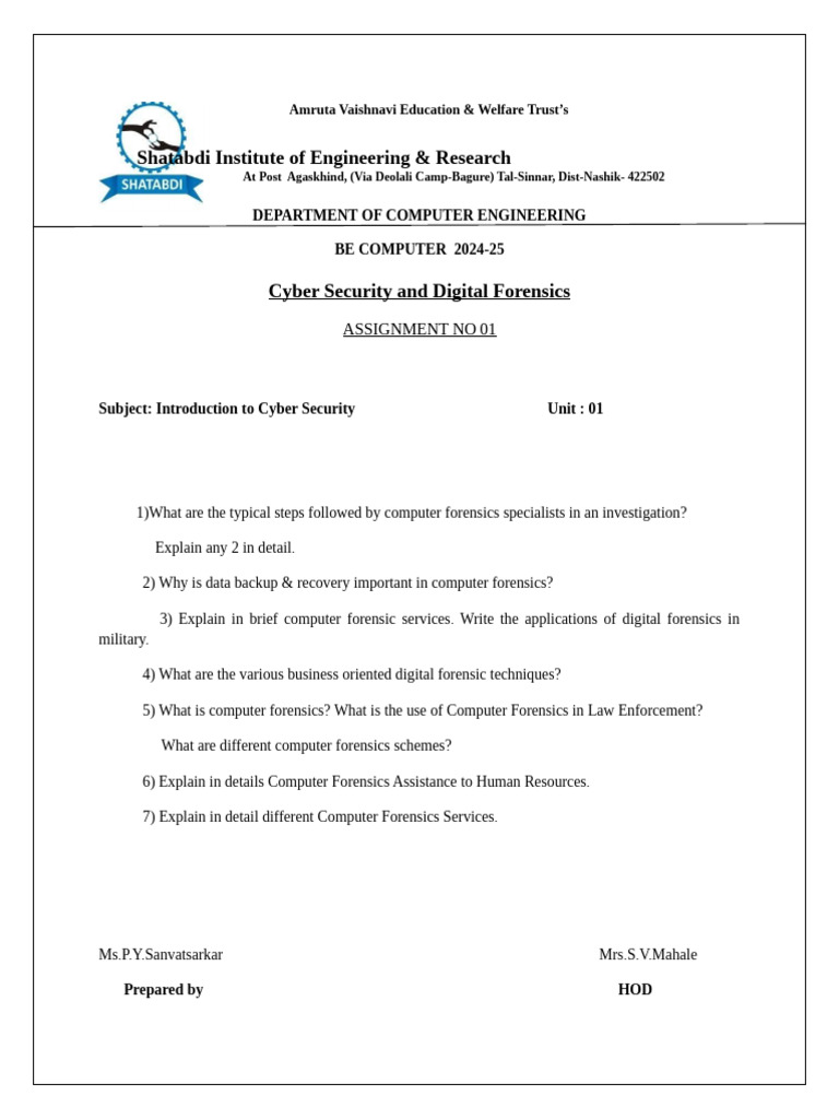CSDF Assignment 01 | PDF