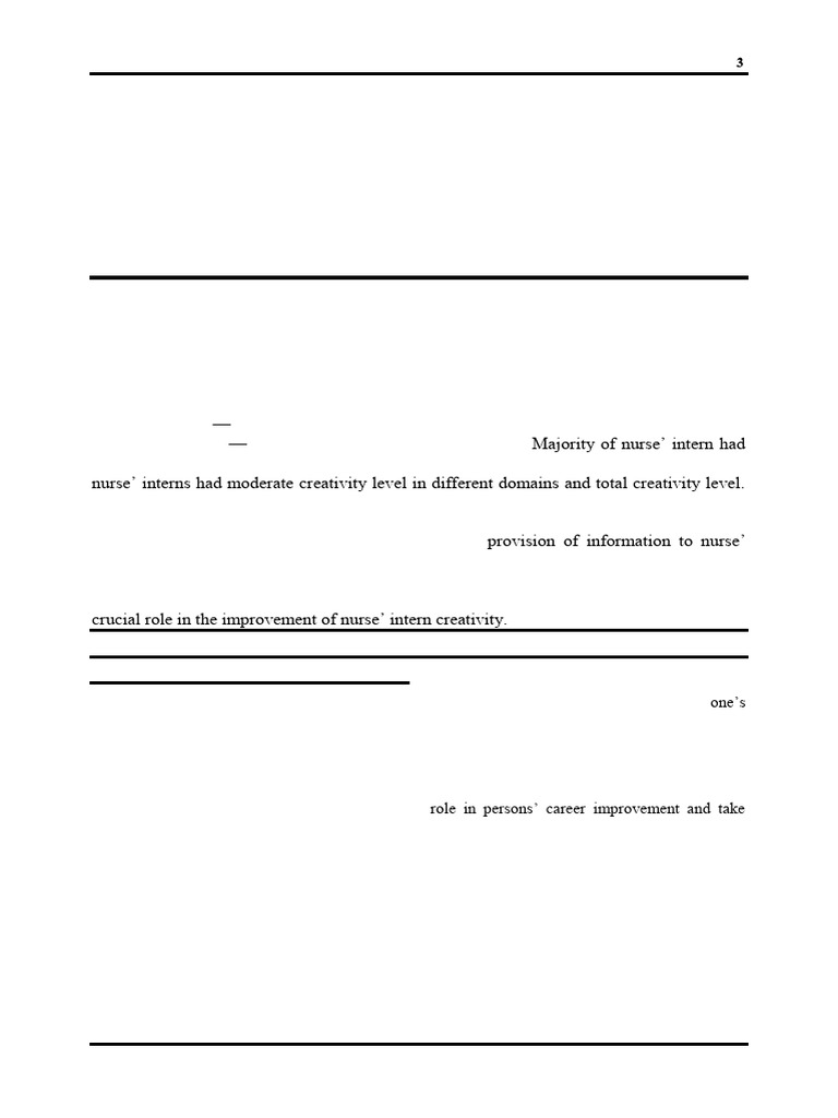 Career Maturity and Creativity Among Nurse Interns | PDF