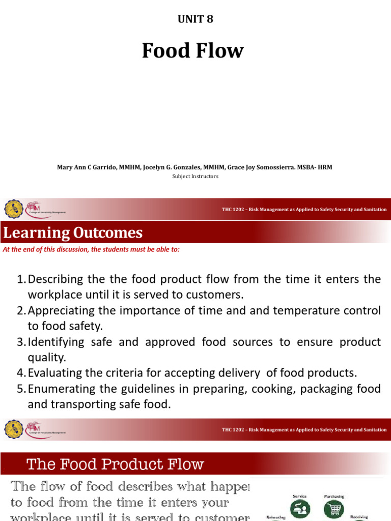 CHapter 8 - Food Flow | PDF