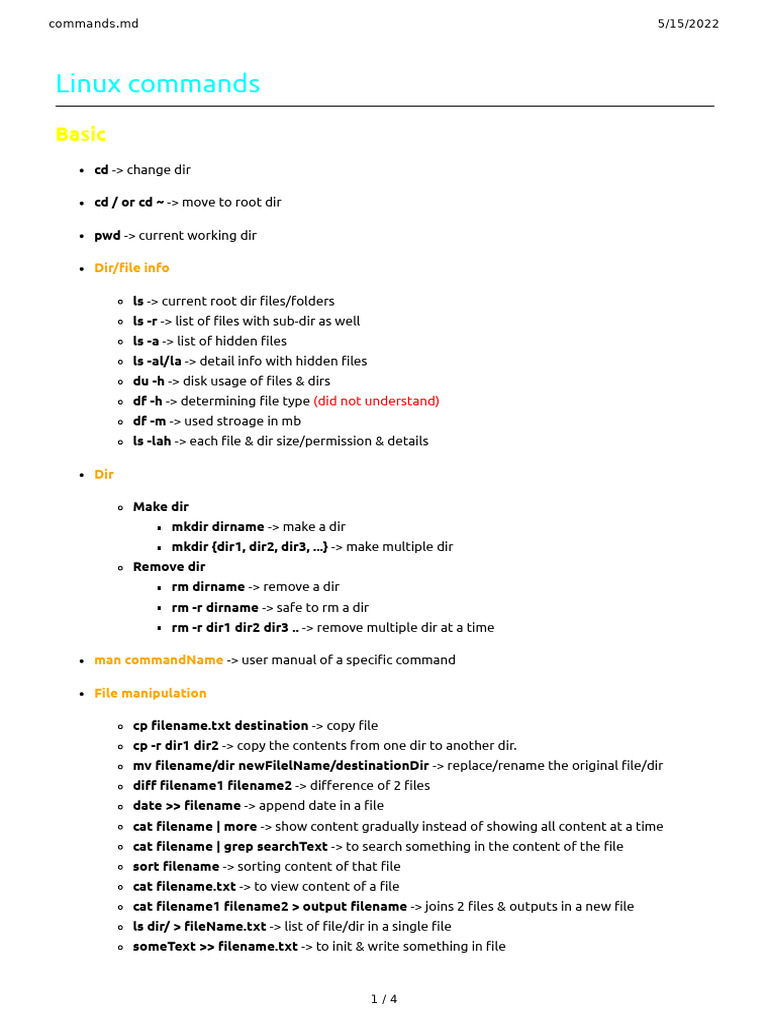 commands | PDF