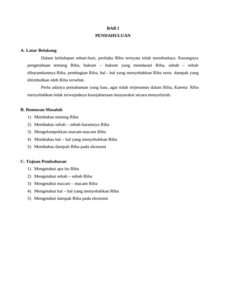 Makalah Riba Docx | PDF