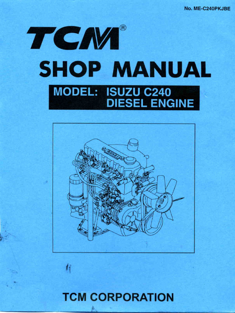 TCM Diesel Engine C240 Workshop Manual | PDF
