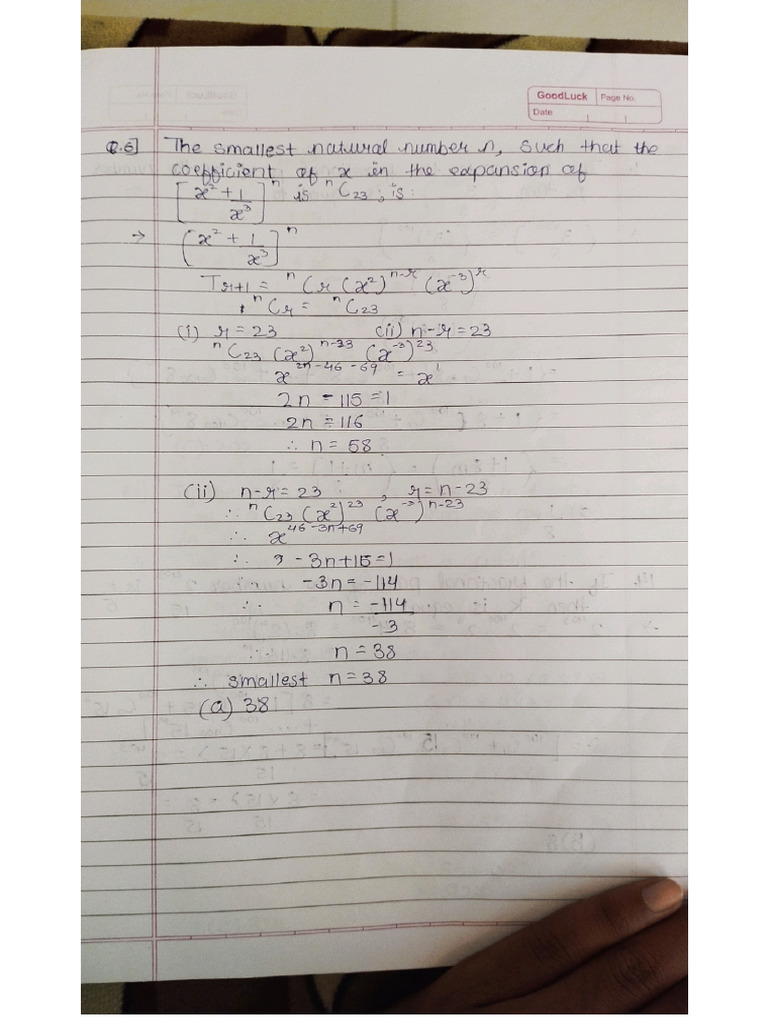 Binomial Theorem Questions Pdf
