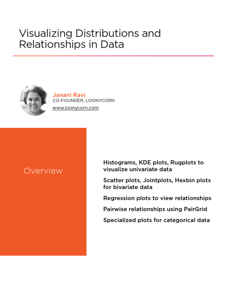 Visualizing Distributions and Relationships in Data Slides | PDF