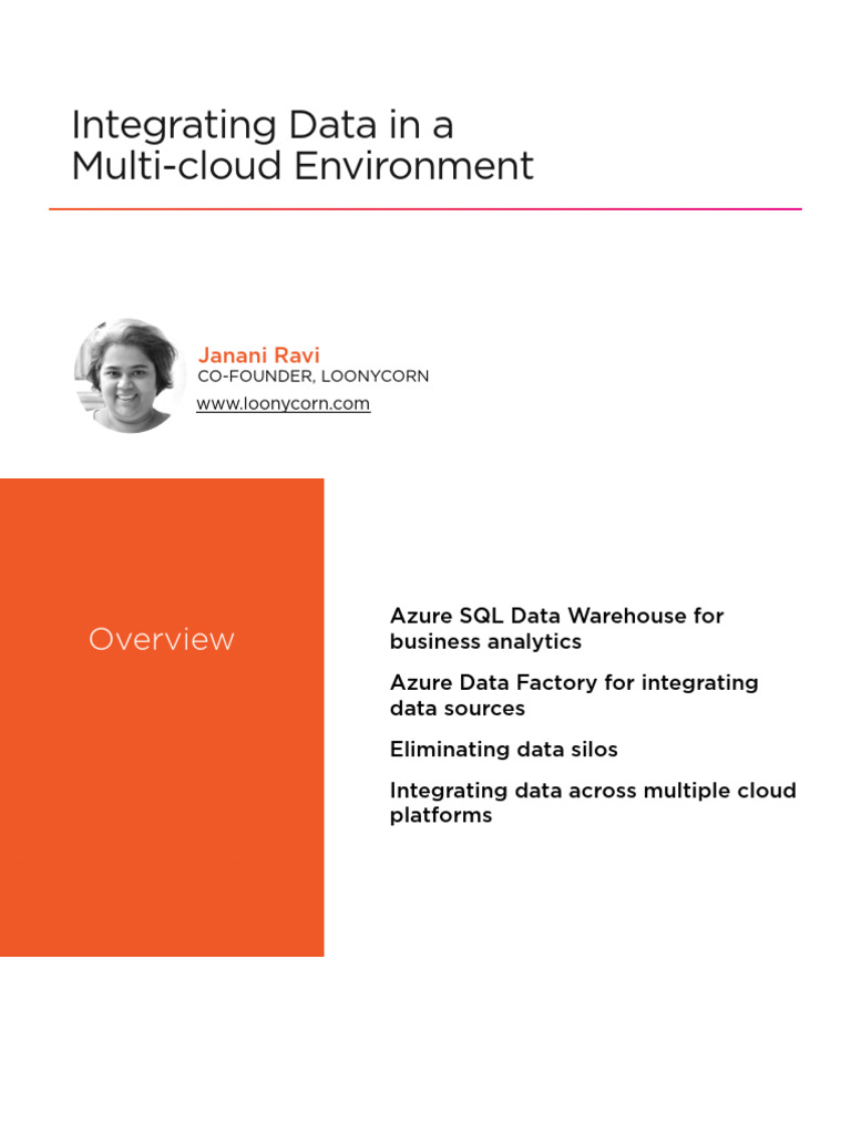 Integrating Data In A Multi Cloud Environment Slides Pdf 2273