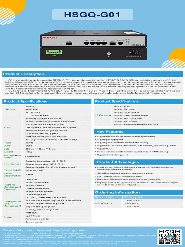 HSGQ-G01-Datasheet-20240718 | PDF