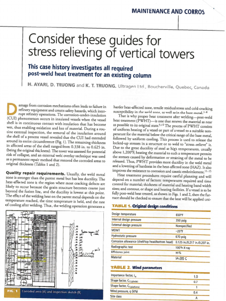 Consider These Guides For Stress Relieving of Vertical Towers | PDF