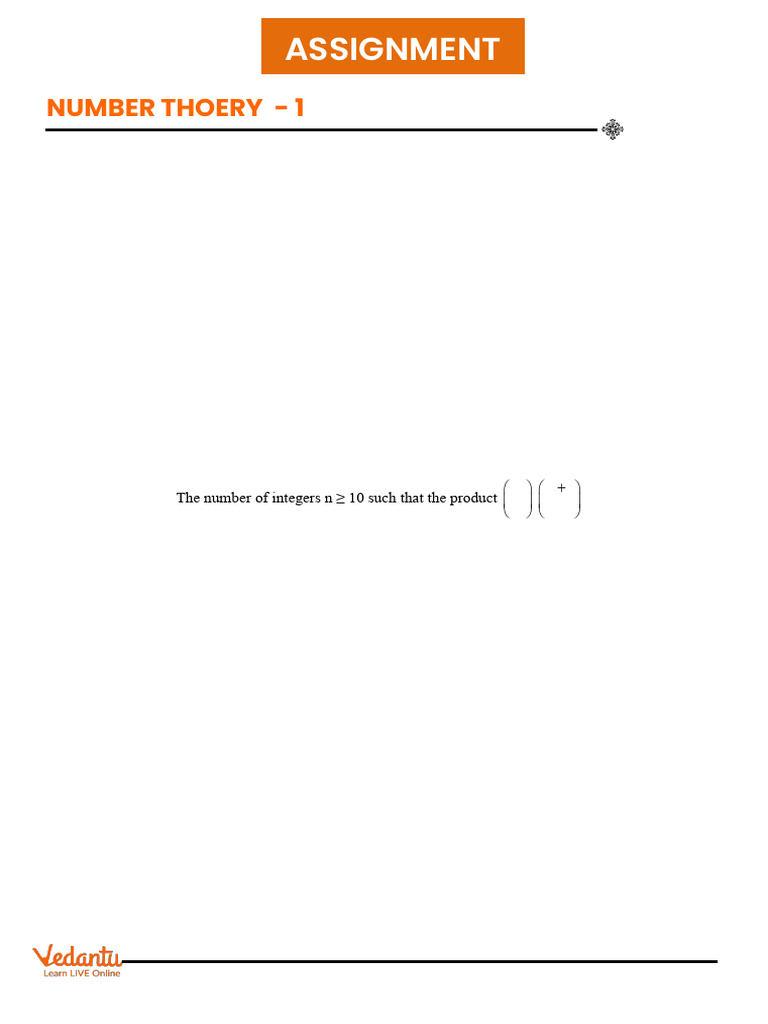 Number Theory Assignment 1 | PDF | Prime Number | Mathematical Objects