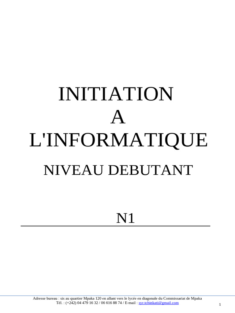 Initiation N1 | PDF