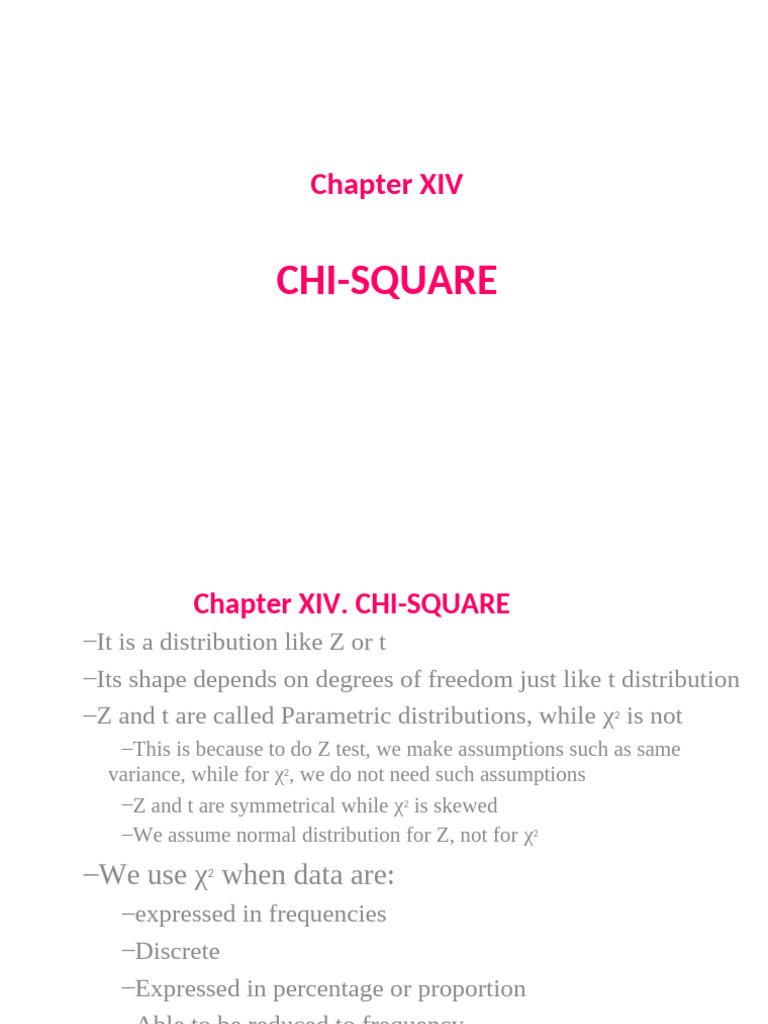 Chi-square | PDF