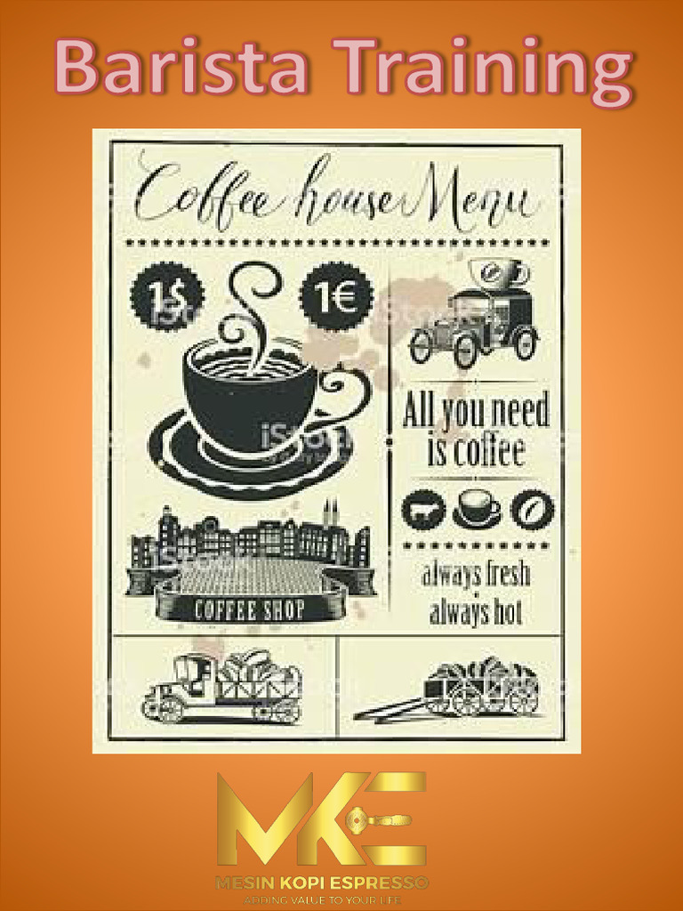 Materi Training Barista MKE UPDATED | PDF | Coffee | Caffeinated Drinks